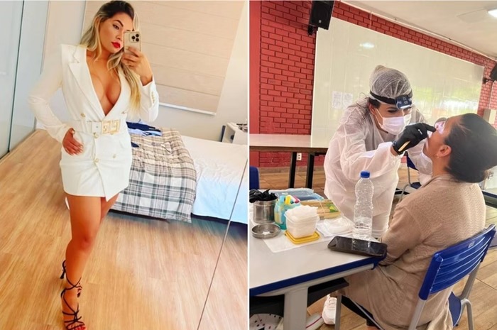 Vídeo e fotos – Quem é a “peladona do blazer” que trabalha como ...